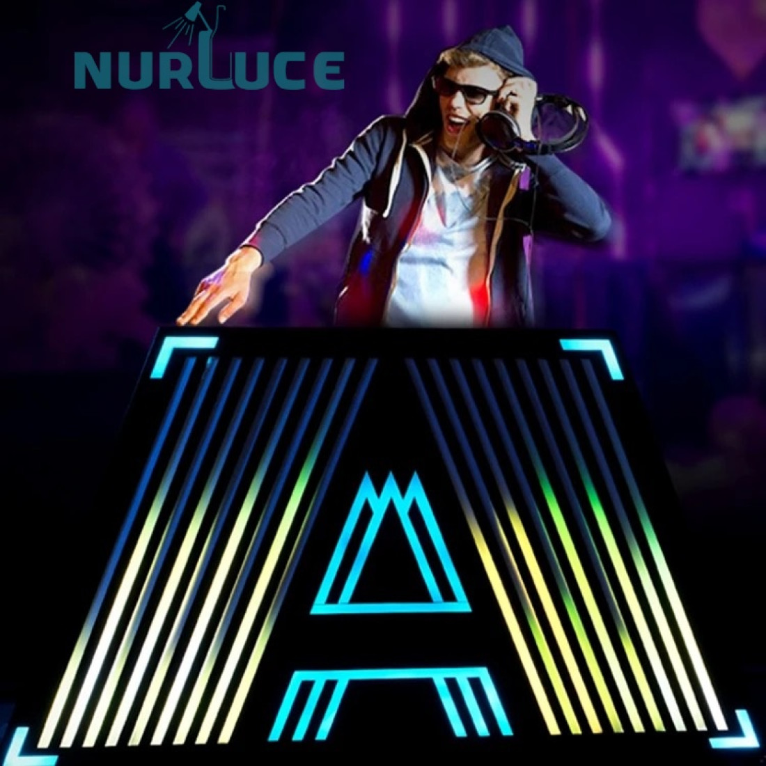 Customized Nightclub Bar LED Promotional Supplies LED DJ Booth Facade ...