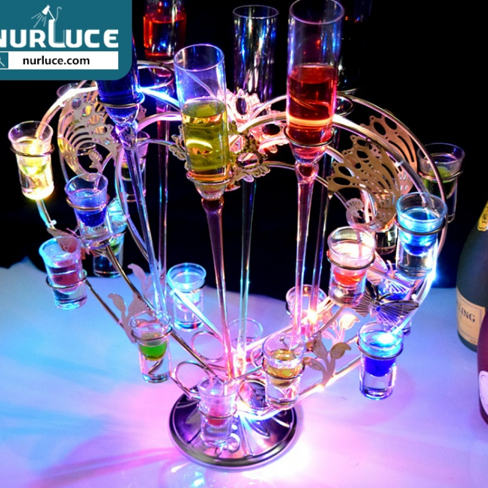 Customized Nightclub Bar LED Promotional Supplies LED Shot Tray 2022 ...