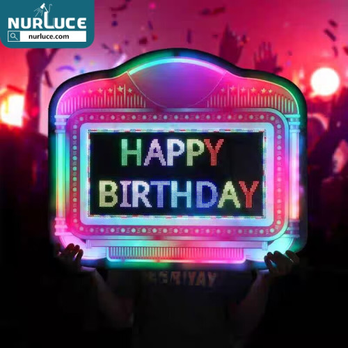 Customized Nightclub Bar LED Promotional Supplies LED Marquee Board Nurluce