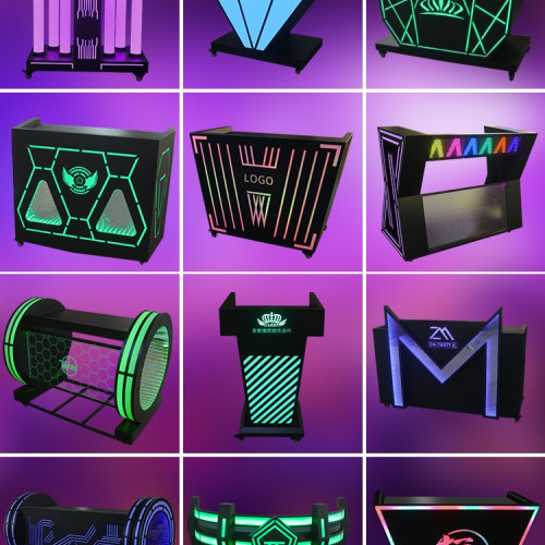 Customized Nightclub Bar LED Promotional Supplies LED DJ Booth Facade ...